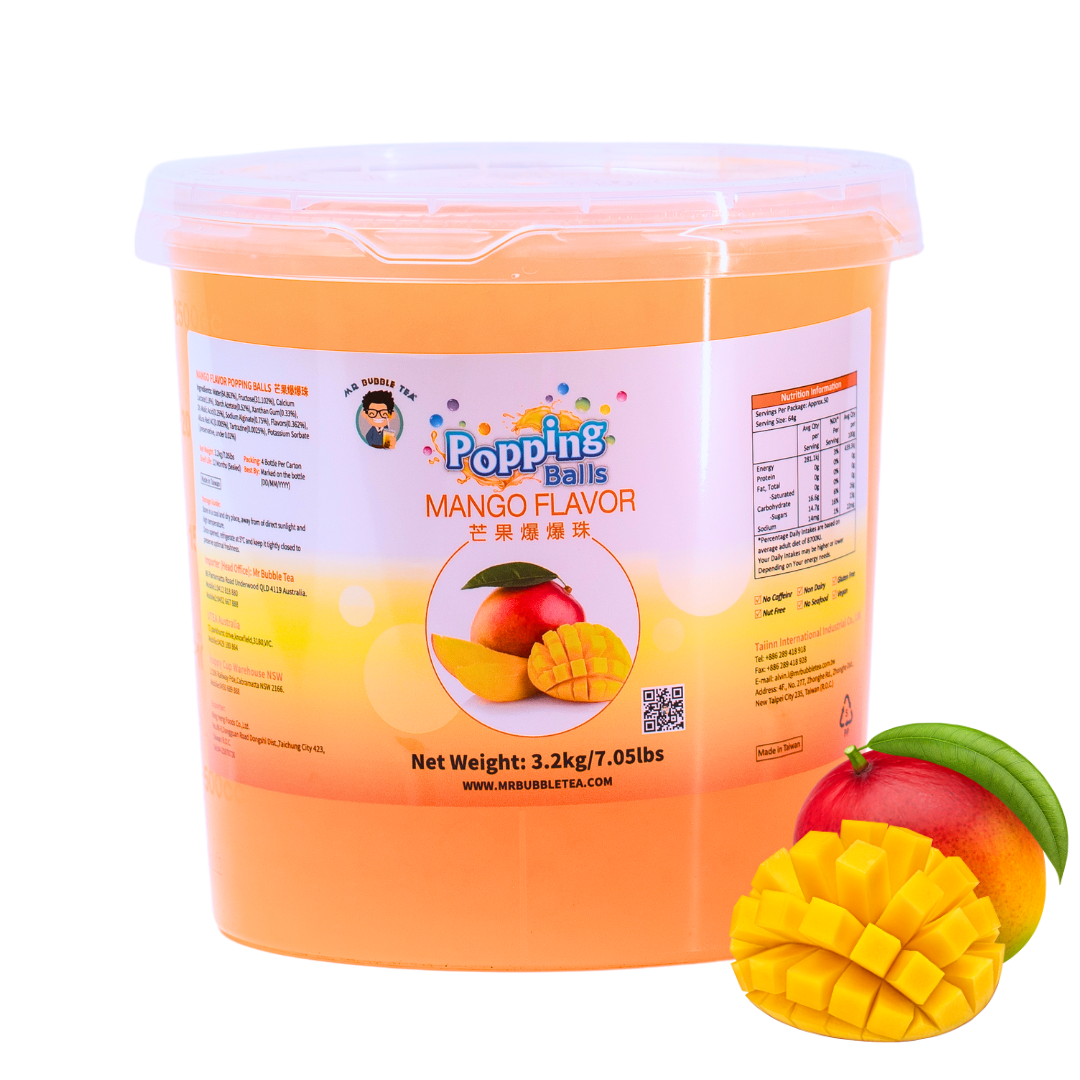 Mango Flavor Popping Ball | Popping Boba | UTea Australia – Utea ...