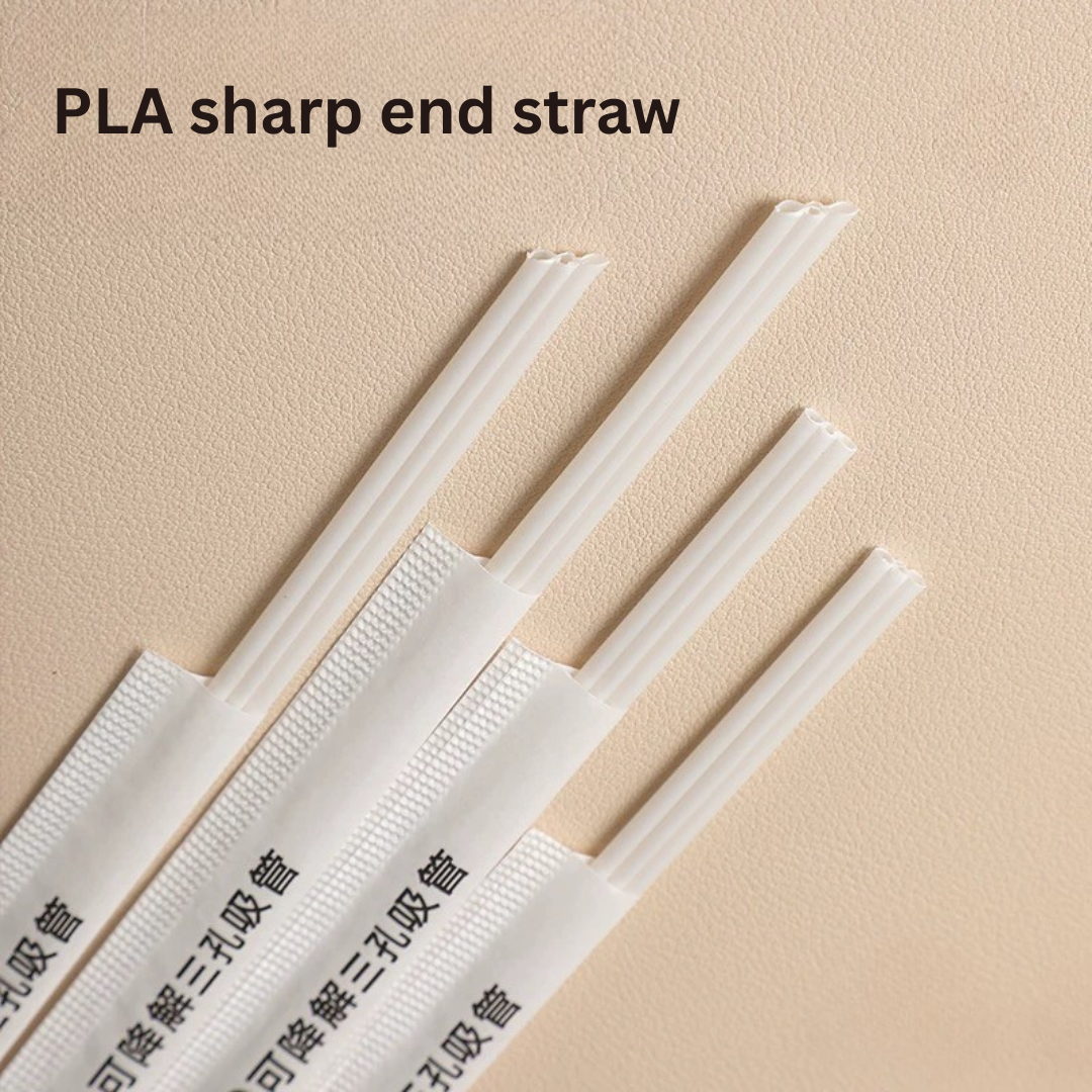 PLA-23CM PLA Disposable Three Hole Sharp End Straw – Utea Australia Retail