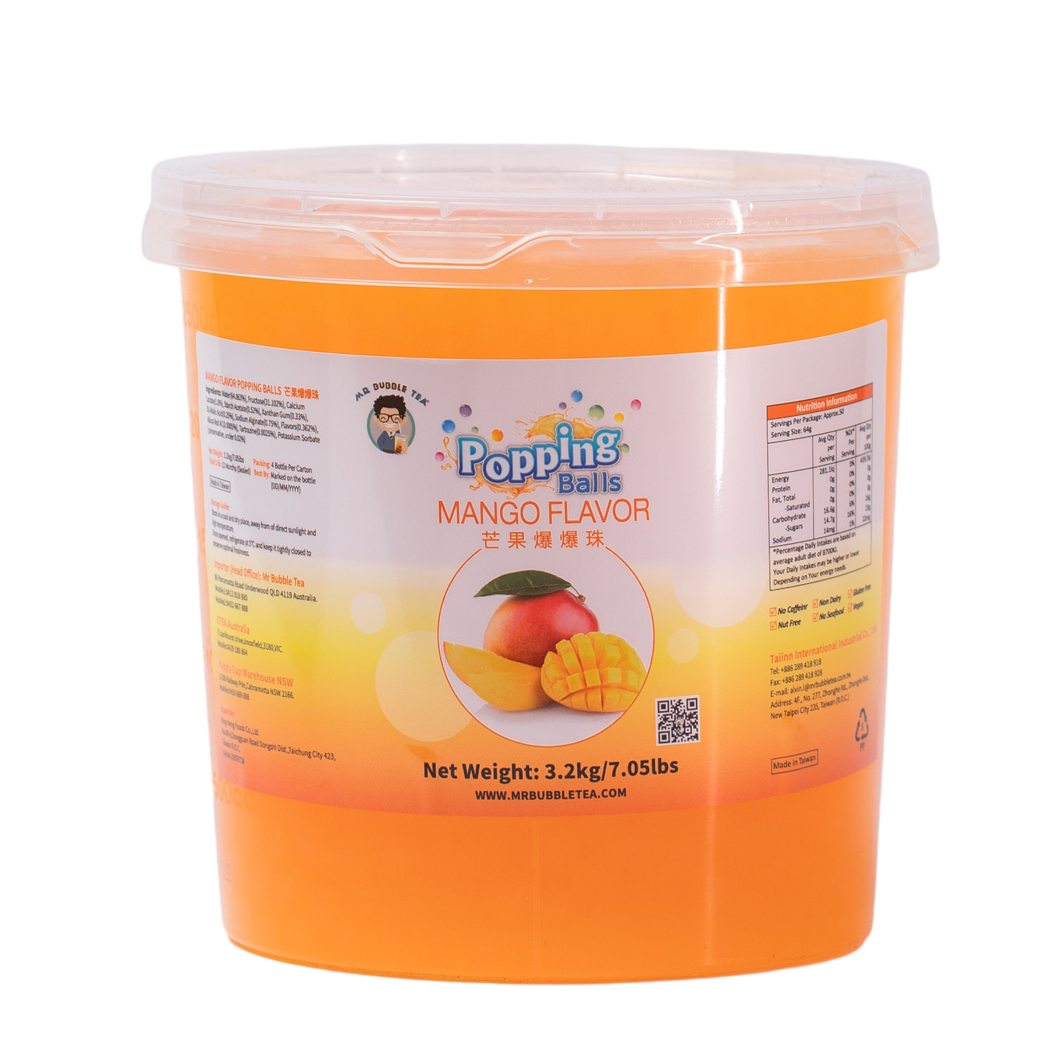 Mango Flavor Popping Ball (3.2kg) – Utea Australia Retail